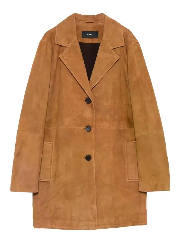 ARMA Joni Suede Coat - Brown