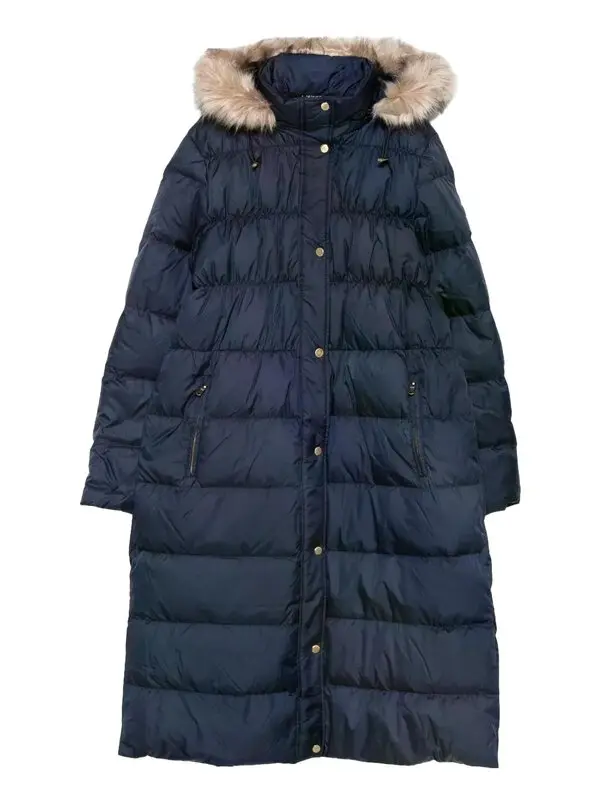 Ralph Lauren Fur Hooded Coat - Blue