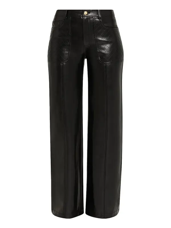 Cinq À Sept Vivian Vegan Leather Pants - Black