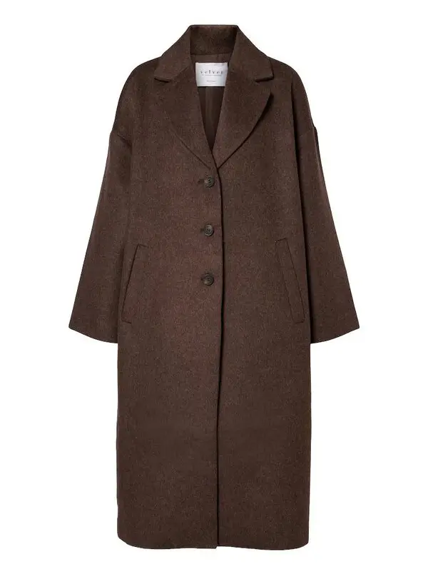 Velvet By Graham & Spencer Lafayette Wool-blend Coat - Brown