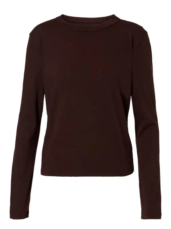 Velvet By Graham & Spencer Susanna Cotton Jersey T-shirt - Brown