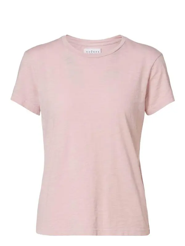 Velvet By Graham & Spencer Sierra Cotton T-shirt - Pink