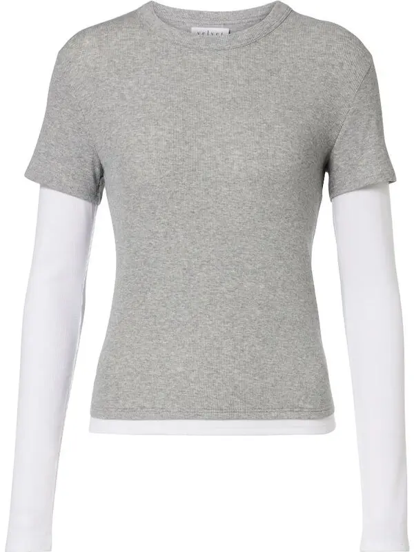 Velvet By Graham & Spencer Bronson T-shirt - Grey