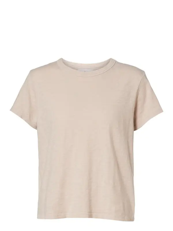 Velvet By Graham & Spencer Marika Cotton Jersey T-shirt - Beige