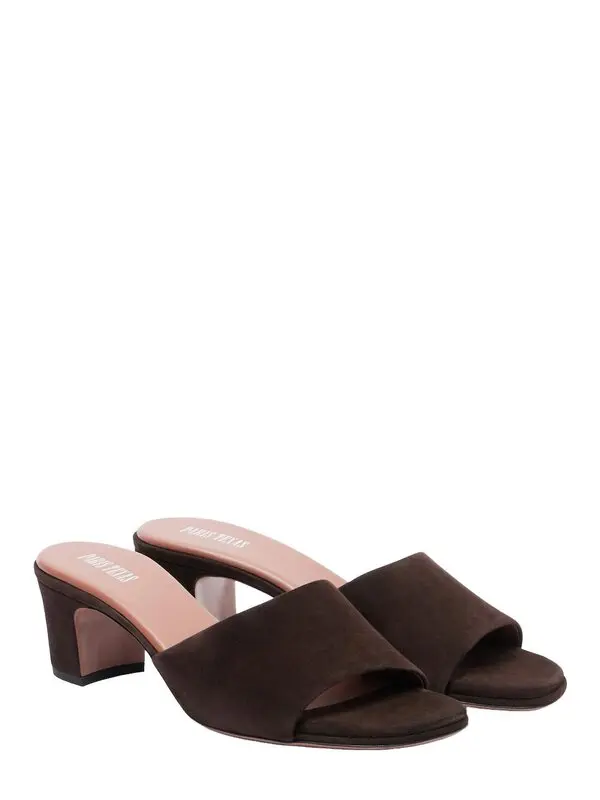 Paris Texas Ava Suede Mules - Brown