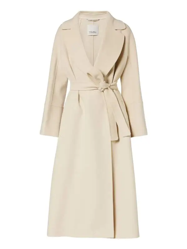 Max Mara Elisa Virgin Wool Coat - Beige