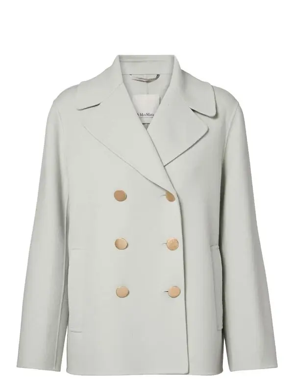 Max Mara Margot Double-breasted Virgin Wool Jacket - Green