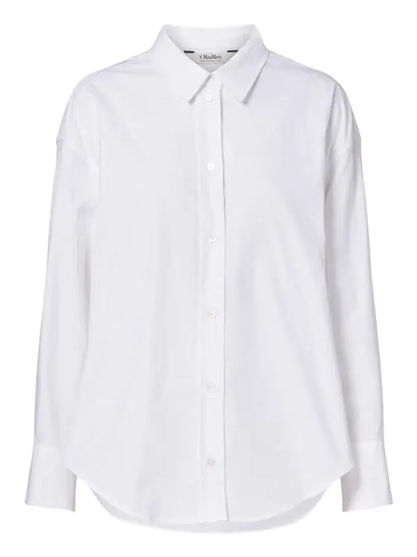 Max Mara Adele Cotton Poplin Shirt - White
