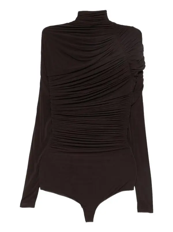 FRANCESCO MURANO Draped Top - Cioccolato