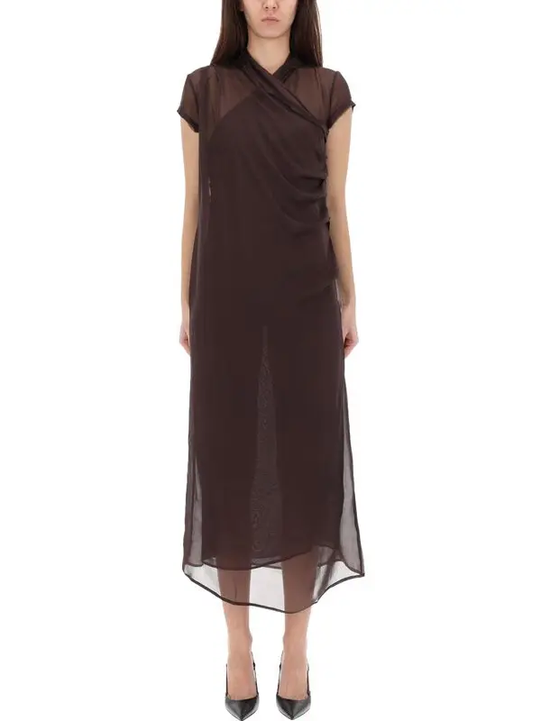 Paloma Wool Midi Dress Sully - Brown