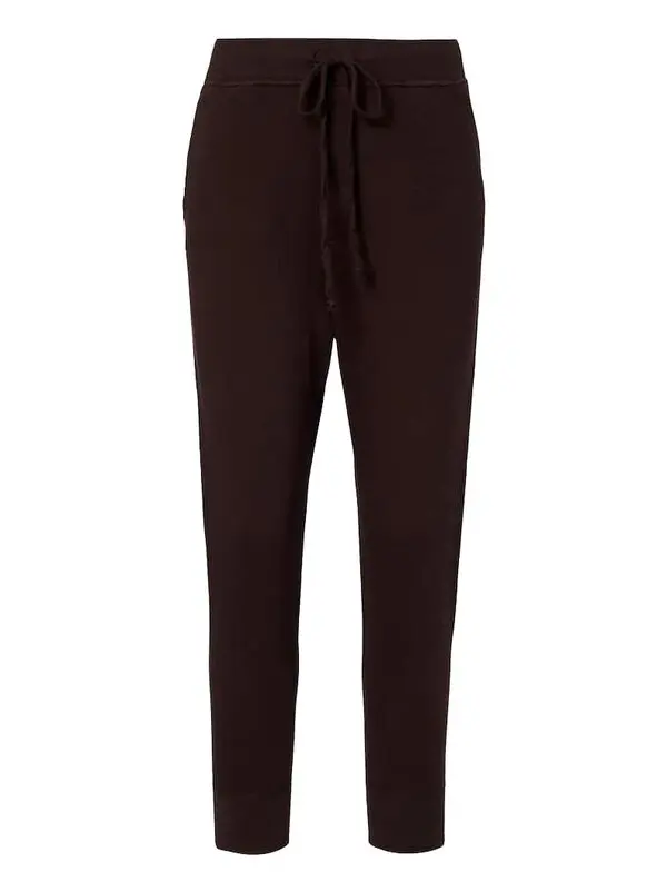NILI LOTAN Nolan Cotton Sweatpants - Brown