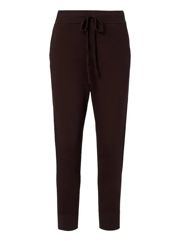 NILI LOTAN Nolan Cotton Sweatpants - Brown