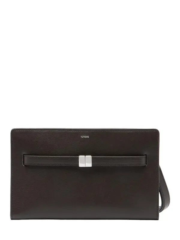 TOTEME Leather Crossbody Bag - Brown