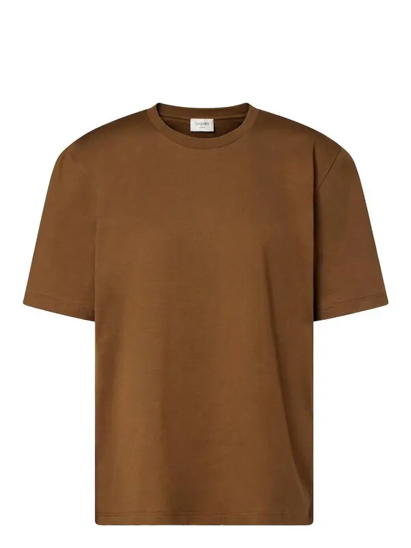 Saint Laurent Cotton Jersey T-shirt - Green