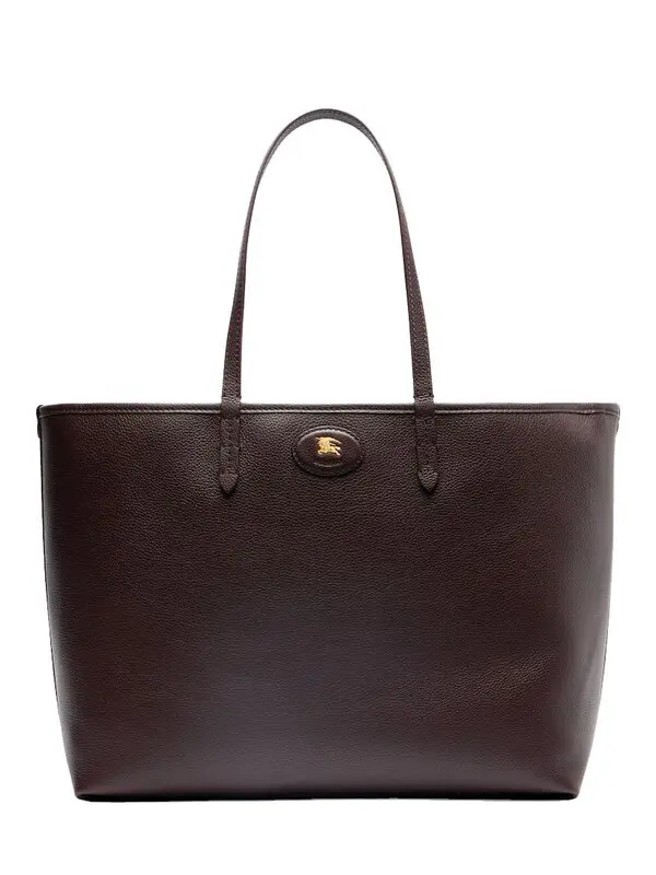 Burberry Reversible Medium Leather Tote Bag - Brown