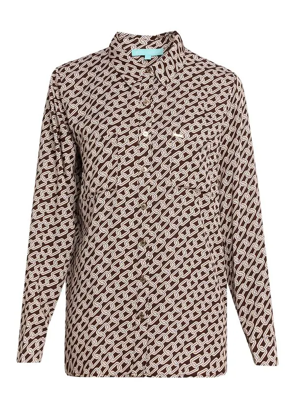 Melissa Odabash Millie Printed Shirt - Chain