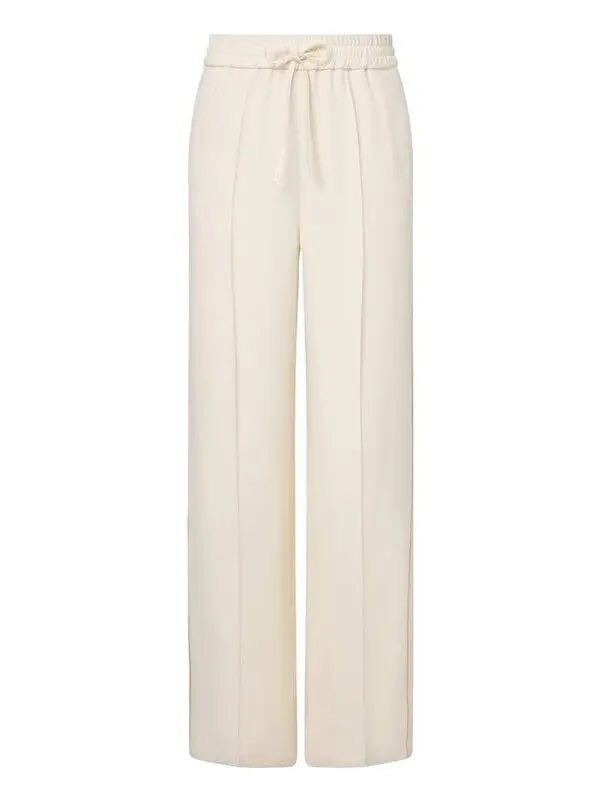 Valentino Garavani Cady Couture Wide-leg Pants - White