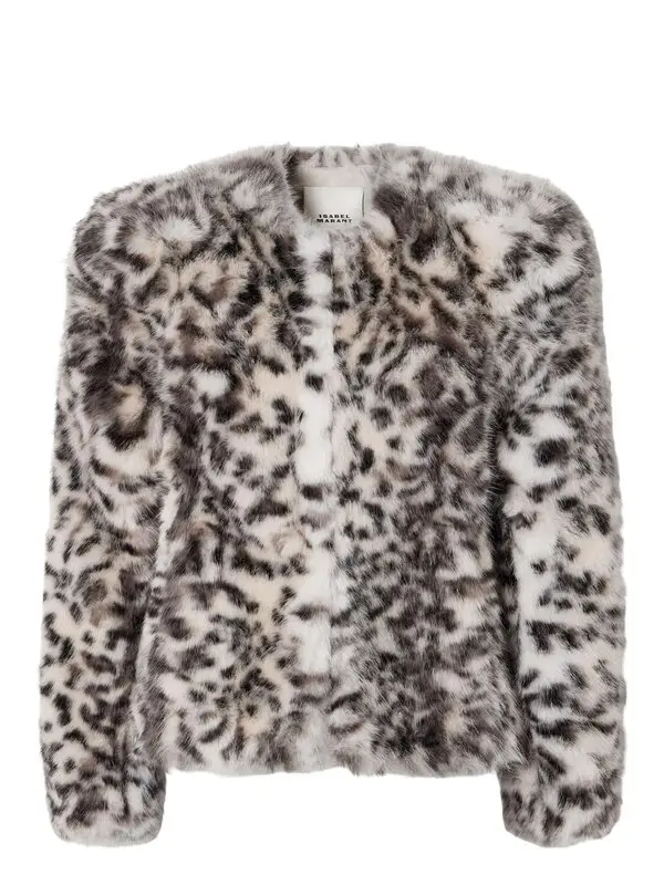 Isabel Marant Bahria Leopard-print Plush Jacket - Animal Print