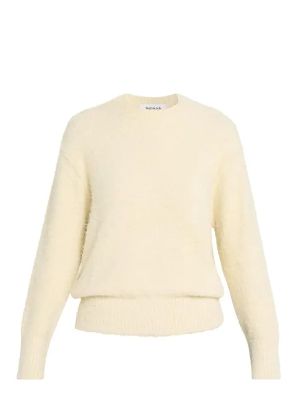 TONYWACK Relaxed Fit Crewneck Sweater - Ivory
