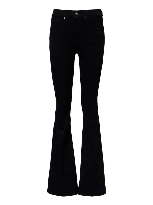 Veronica Beard Beverly High-rise Flared Jeans - Black