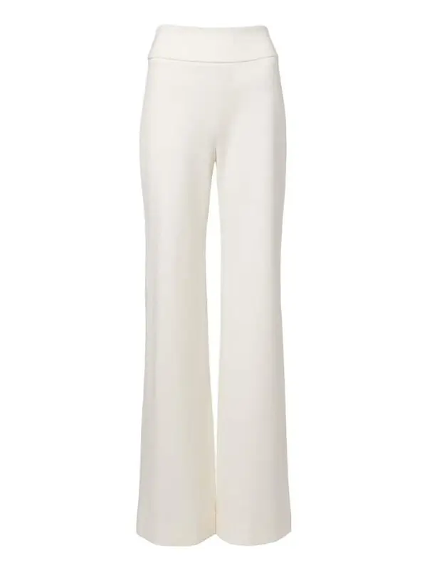 Veronica Beard Kalinda High-rise Wide-leg Pants - White