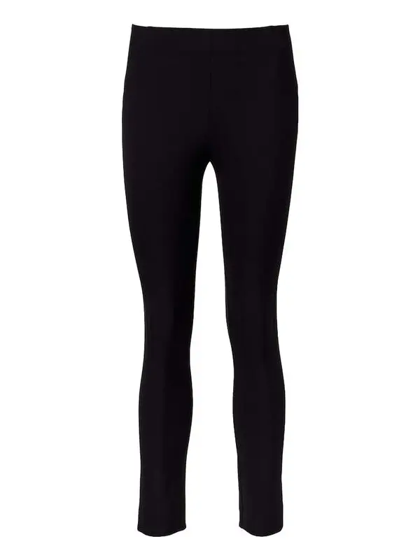 Veronica Beard Scuba Cropped Slim Pants - Black
