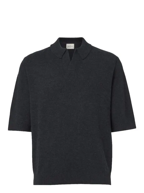 Le Kasha Bale Cashmere Polo Sweater - Grey