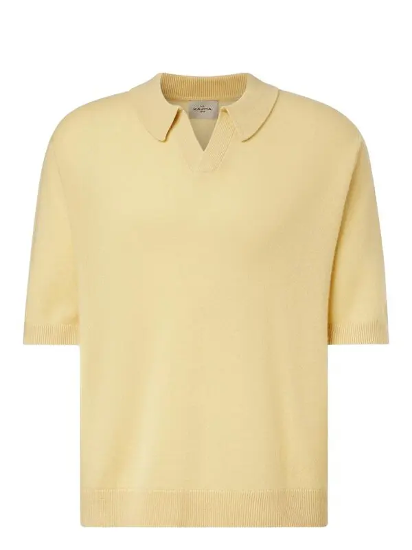 Le Kasha Bale Cashmere Polo Sweater - Yellow