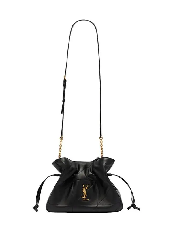Saint Laurent Jamie Small Leather Shoulder Bag - Black