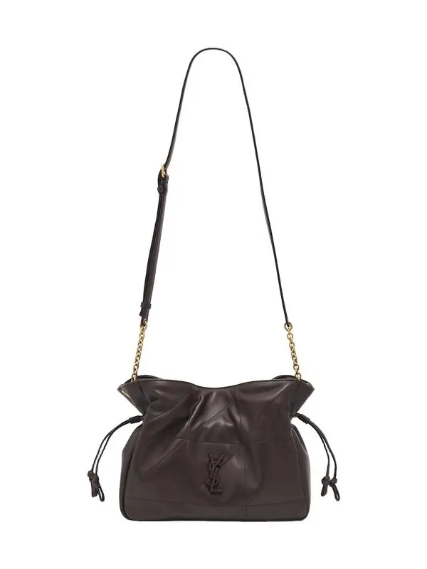 Saint Laurent Jamie Small Leather Shoulder Bag - Brown