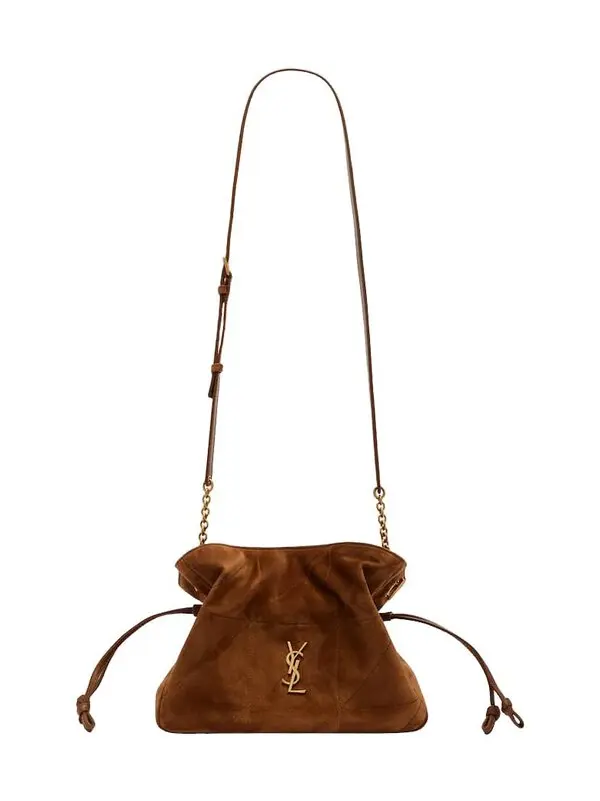 Saint Laurent Jamie Small Suede Shoulder Bag - Brown