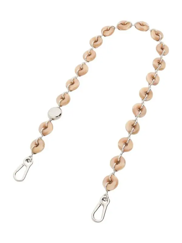 Loewe Donut Chain Shoulder Strap - Soft Pink/silver