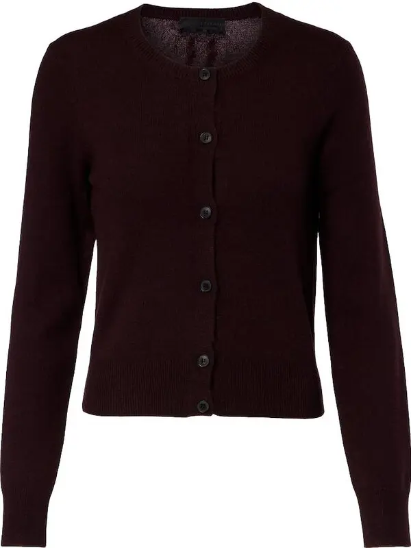 NILI LOTAN March Cashmere Cardigan - Burgundy