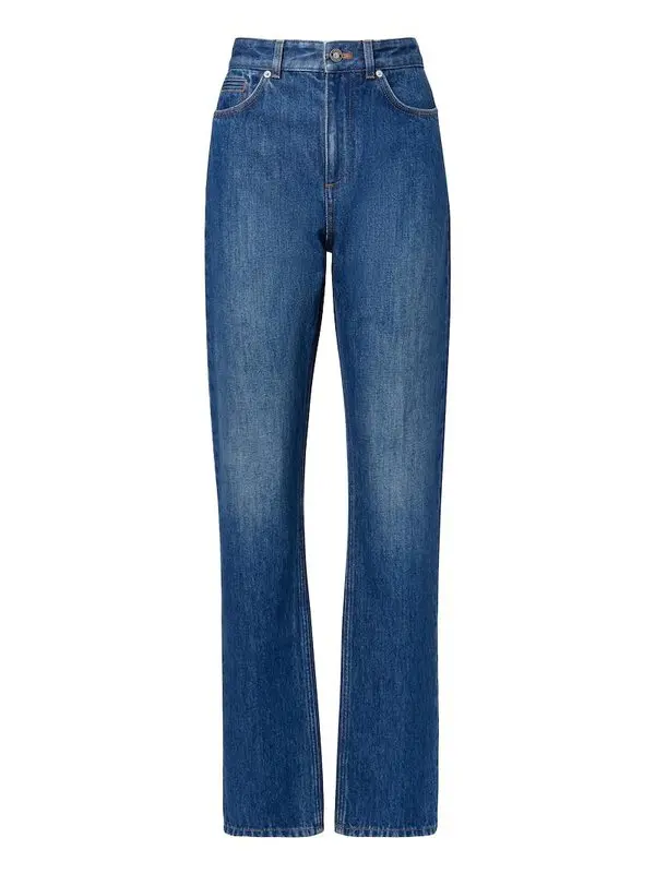Givenchy Mid-rise Straight Jeans - Blue