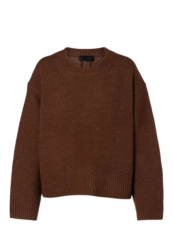 NILI LOTAN Josepha Wool Sweater - Brown