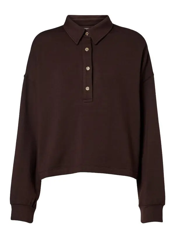 Velvet By Graham & Spencer Marian Polo Sweater - Brown