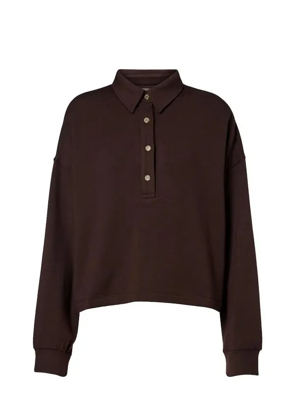 Velvet By Graham & Spencer Marian Polo Sweater - Brown