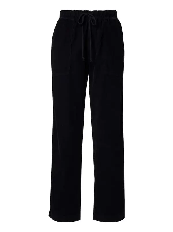 Velvet By Graham & Spencer Cotton Corduroy Pants - Black