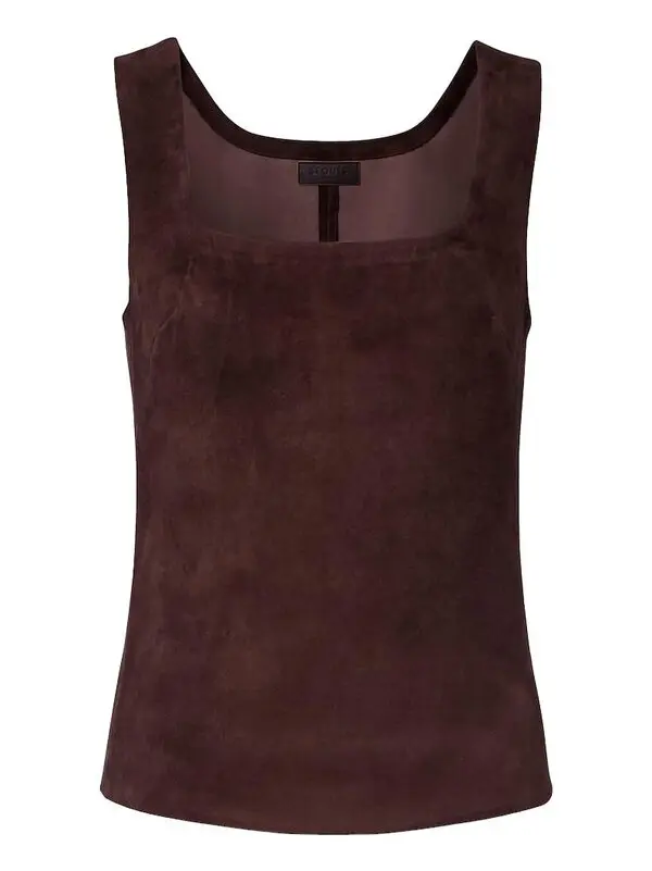 Stouls Edie Suede Tank Top - Brown