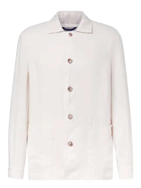 Fedeli Oxford Linen Jacket - Beige