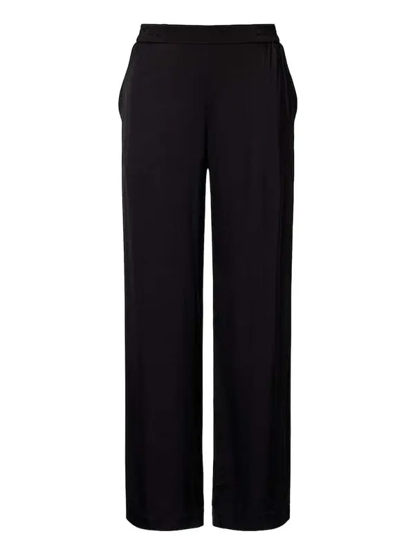 Velvet By Graham & Spencer Larkin Wide-leg Pants - Black