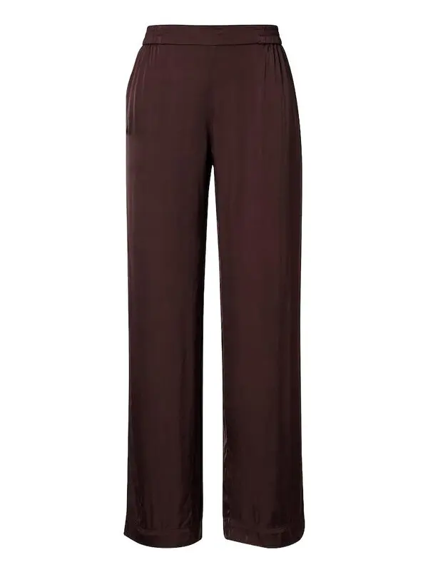 Velvet By Graham & Spencer Larkin Wide-leg Pants - Brown