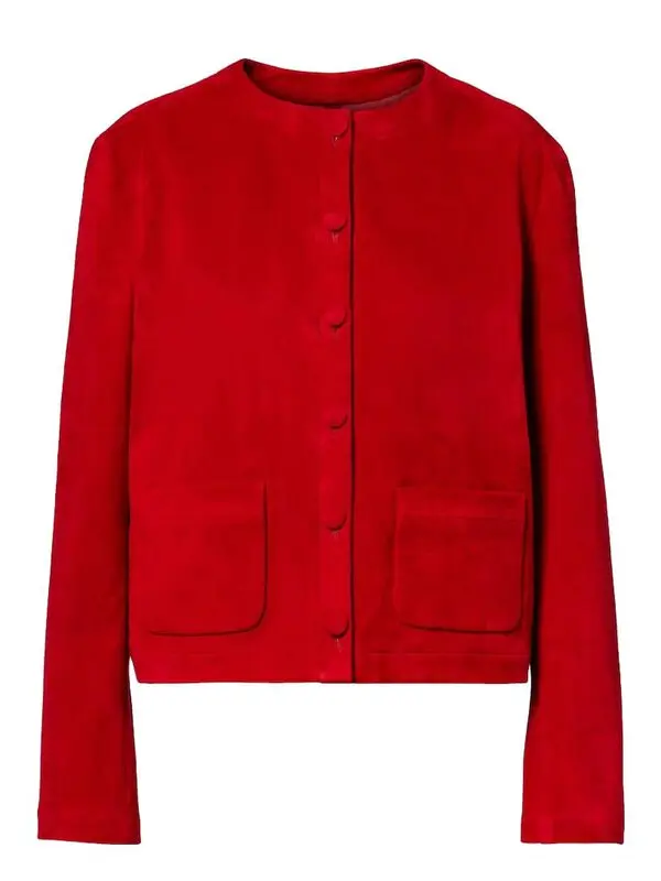 Stouls Gabrielle Suede Jacket - Red