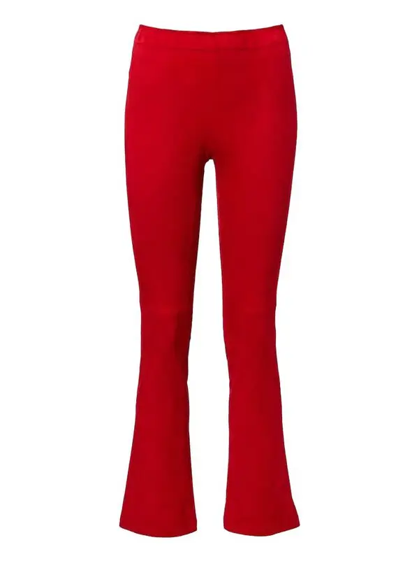 Stouls Jp Twenty Slim Suede Pants - Red