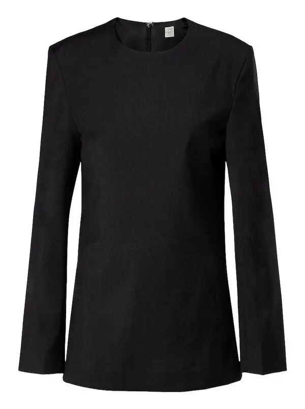 TOTEME Wool Blouse - Grey