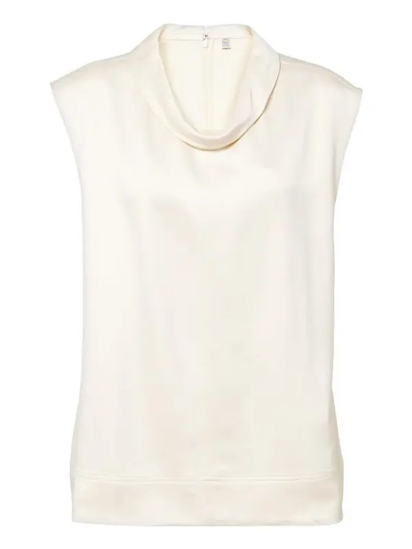 TOTEME Satin Top - Beige