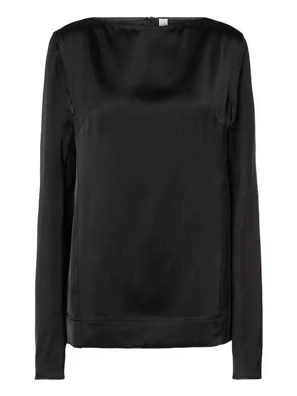 TOTEME Satin Top - Black