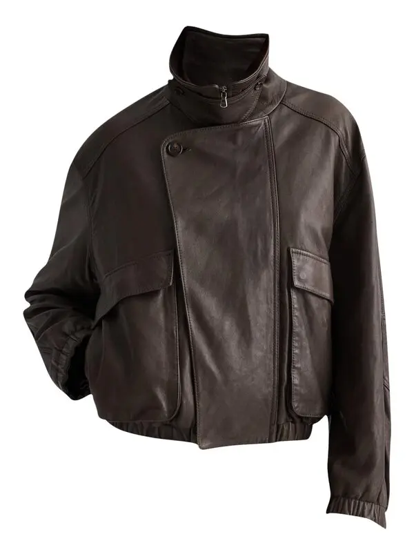 TWP Dolce Leather Hunter Bomber Jacket - Delicioso