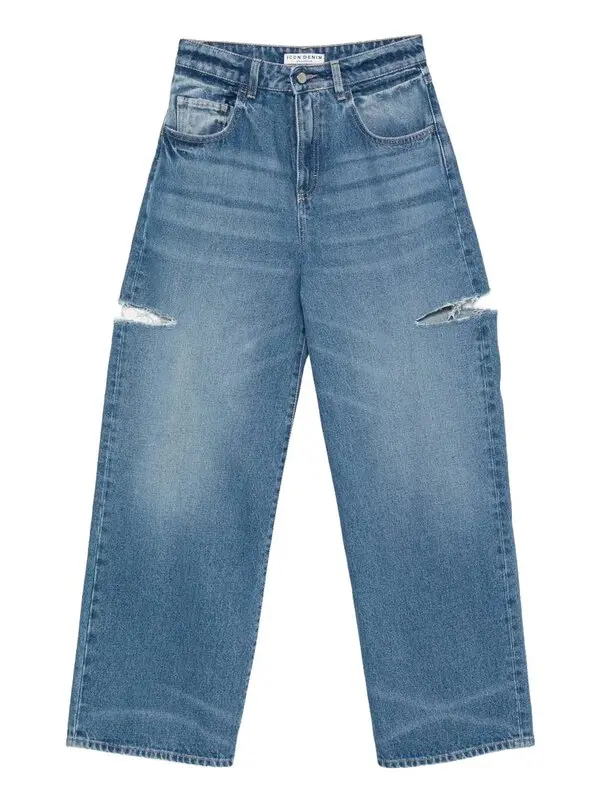 ICON DENIM LA Wide Leg Jeans - Deep Ocean