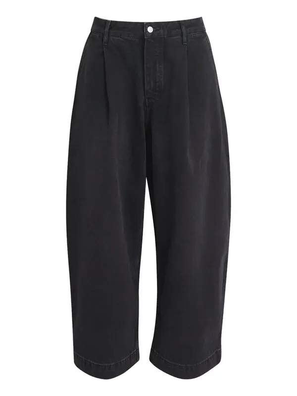 Studio Nicholson Denim Puch Wide-leg Trousers - Black